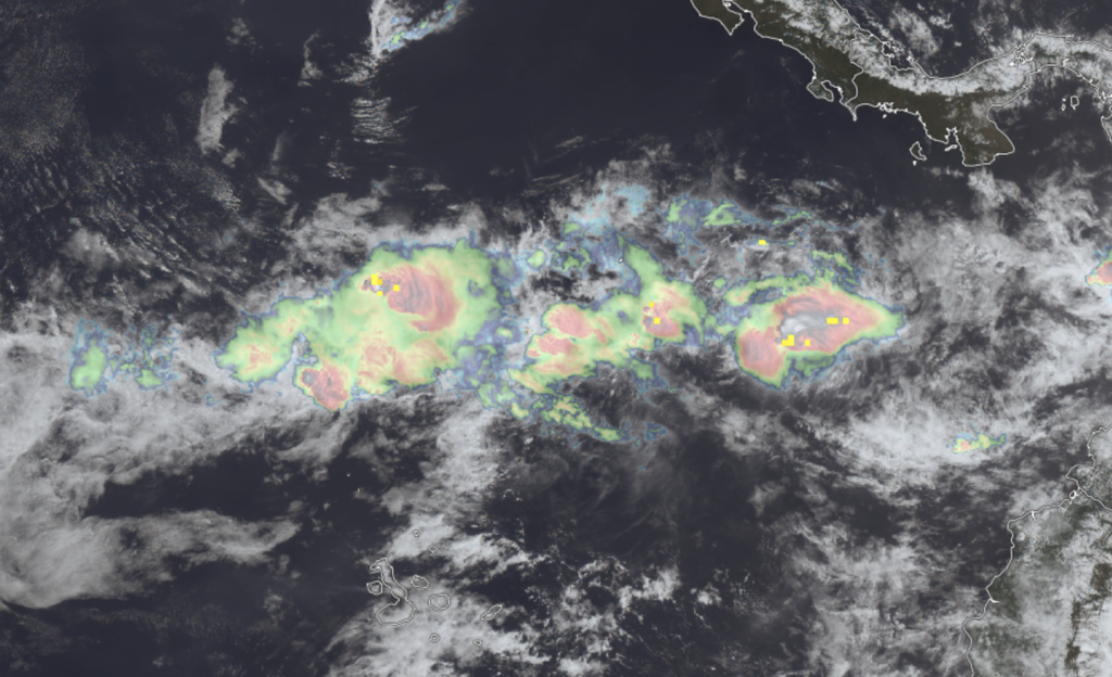GOES GLM captures lightning activity near Central America — CIMSS ...